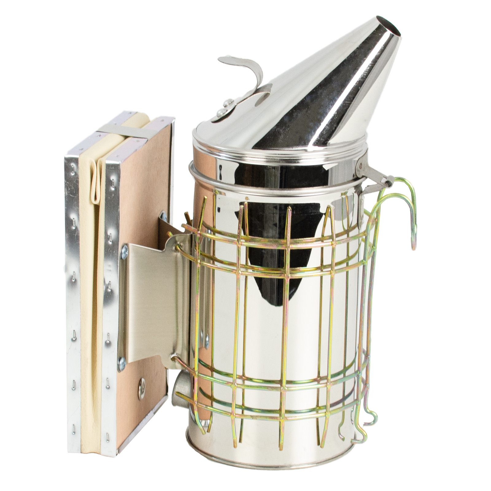 VIVO Large Bee Hive Smoker Stainless Steel w/Heat Shield Beekeeping ...