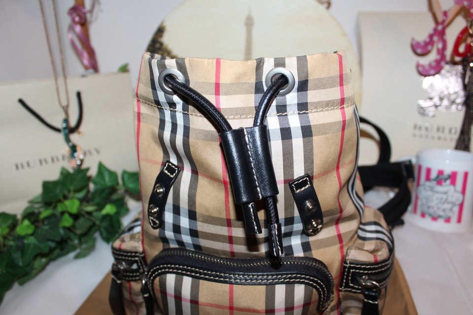 POSH-BURBERRY SIGNATURE NOVA CHECK MINI RUCKSACK BACKPACK! | eBay
