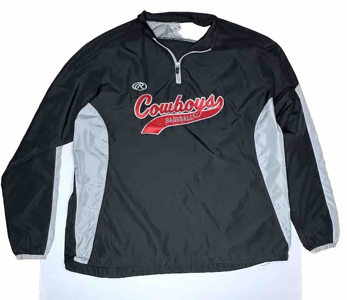 Rawlings Baseball Pullover Men’s Windbreaker 1/4 Zip Jacket Adult XL ...