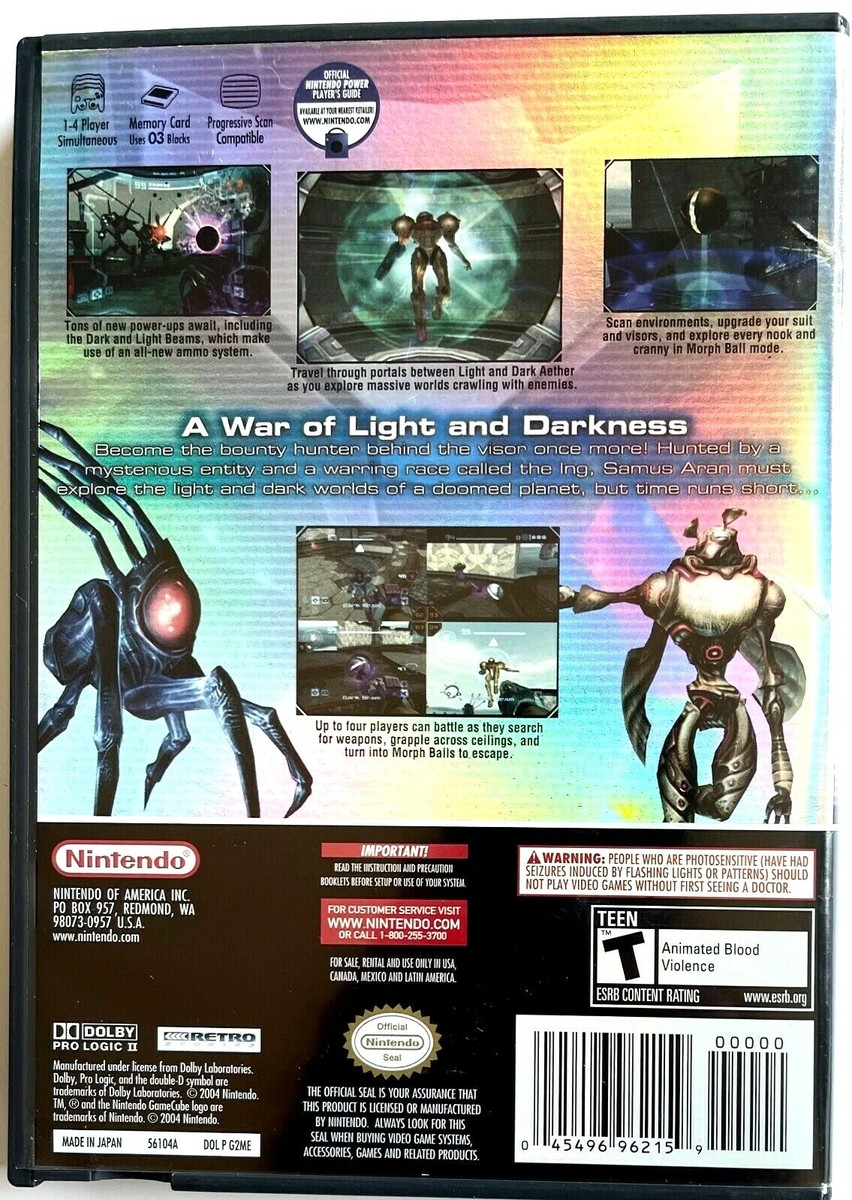 Metroid Prime 2 Kapak