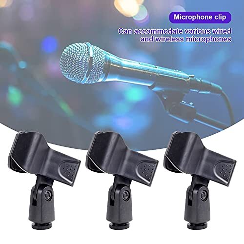 Clothespin Style Microphone Clip, 3pcs Plastic Wired Anti Slip Break ...