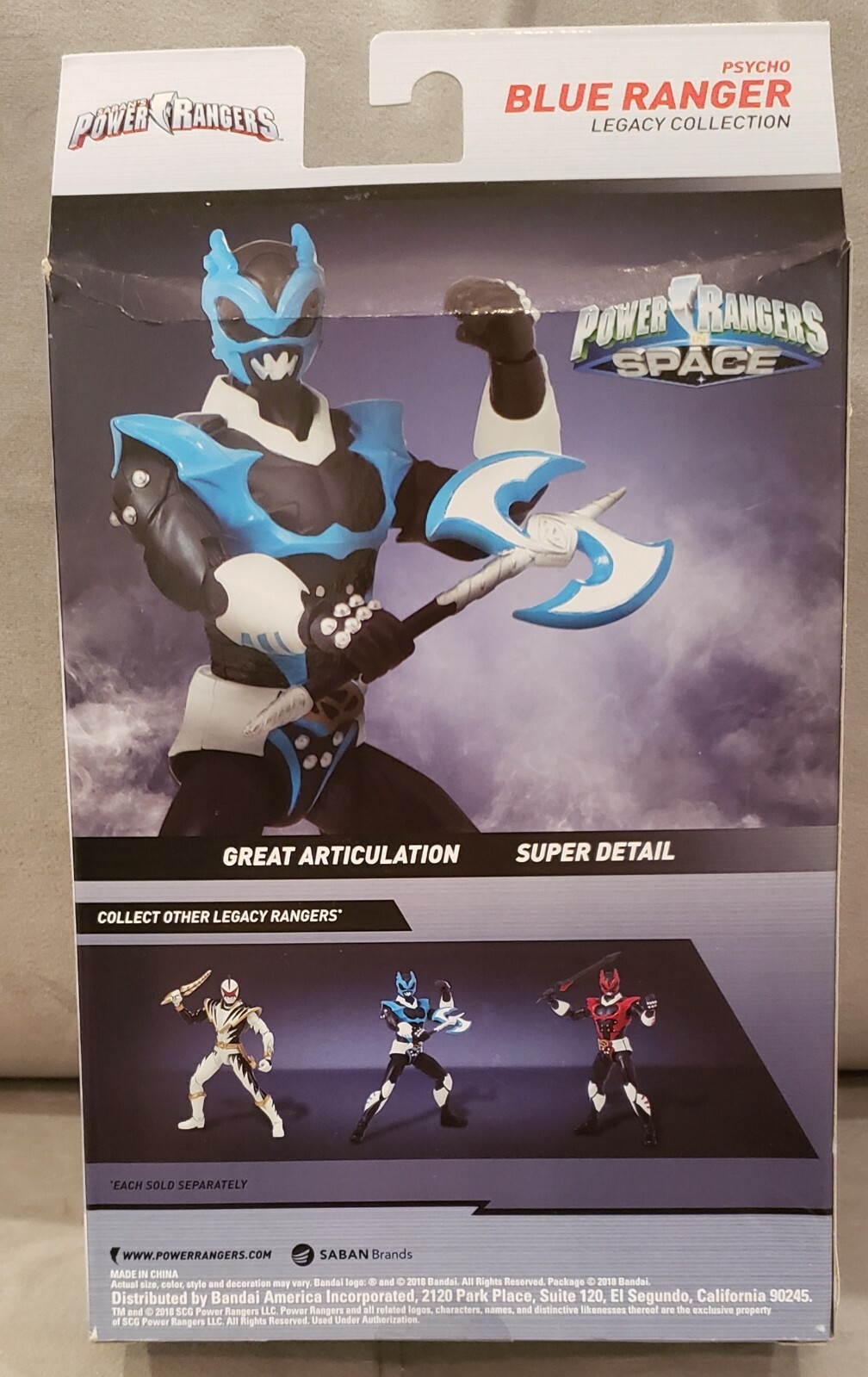 PSYCHO BLUE RANGER Power Rangers in Space Legacy Collection Bandai | eBay