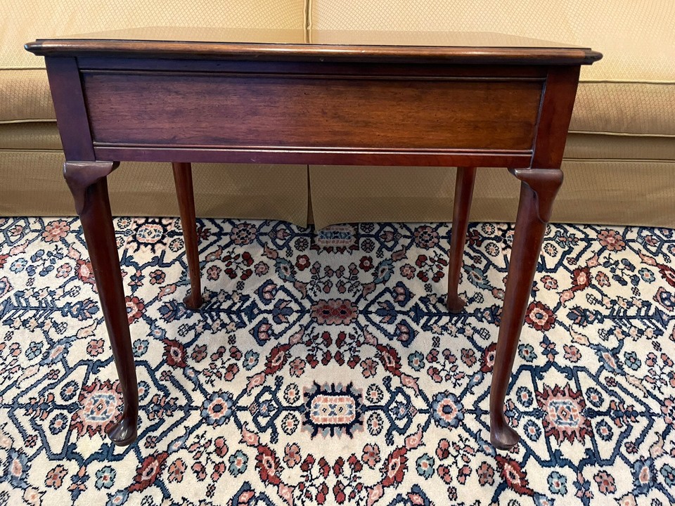 Baker Furniture Walnut Burled Drawer Front End Table | eBay