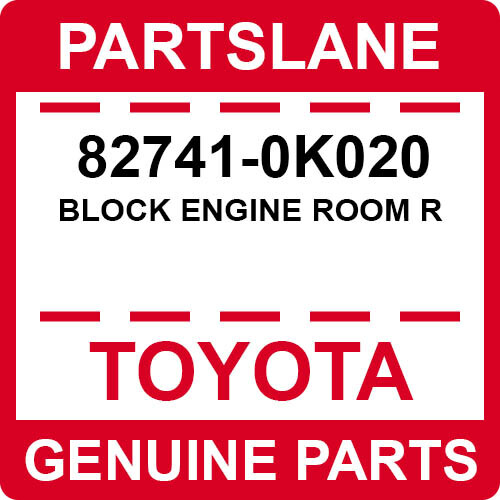 827410K020 Genuine Toyota Block Engine Room R 82741-0k020 for sale ...