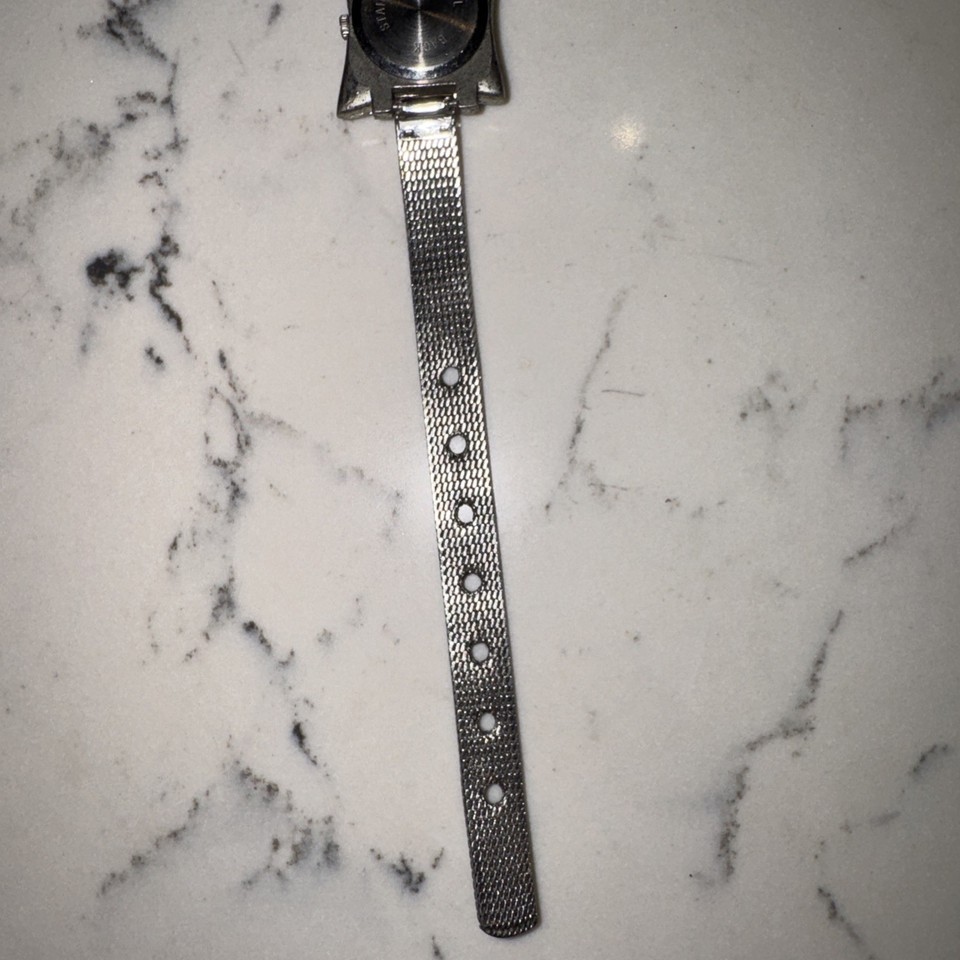 Roxie Ladies Elegent White/Sv Face Quartz Watch Stainless Steel Japan ...