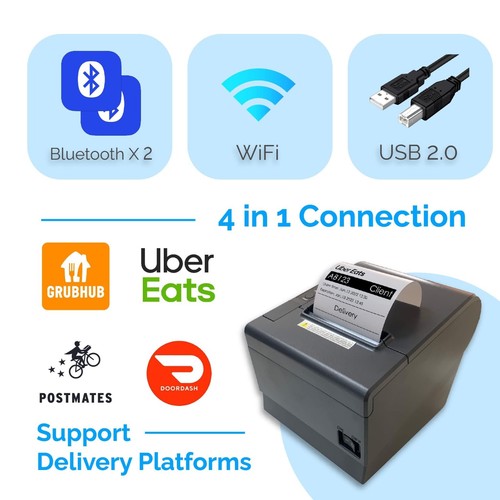 Receipt all delivery ticket Printer for Ubereats Postmates Grubhub ...