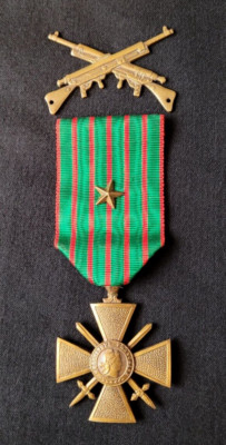 WW1 Original set French War Cross 1914-1918 First Class gunner FM ...