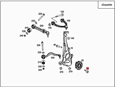 Genuine MERCEDES X222 A205 A217 C205 C207 C216 Screw with feature ...