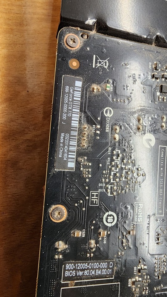 Nvidia Geforce GTX 770 2GB GDDR5 Blower GPU Reference Card. Excellent ...