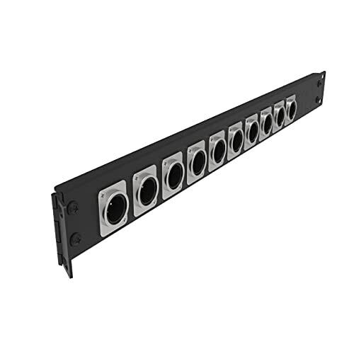 12 Port/Way/Hole Hinged Patch Panel - 1U 19" Rack Mount D-Type ...