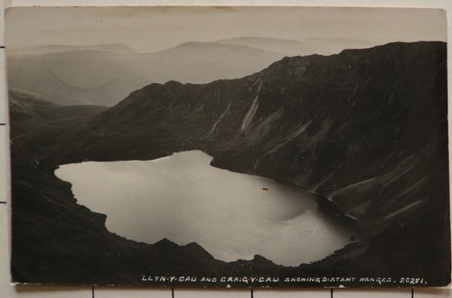 OLD POSTCARD 1931 CADER IDRIS LLYN-Y-CAU AND CRAIG-Y-CAU DISTANT RANGES ...
