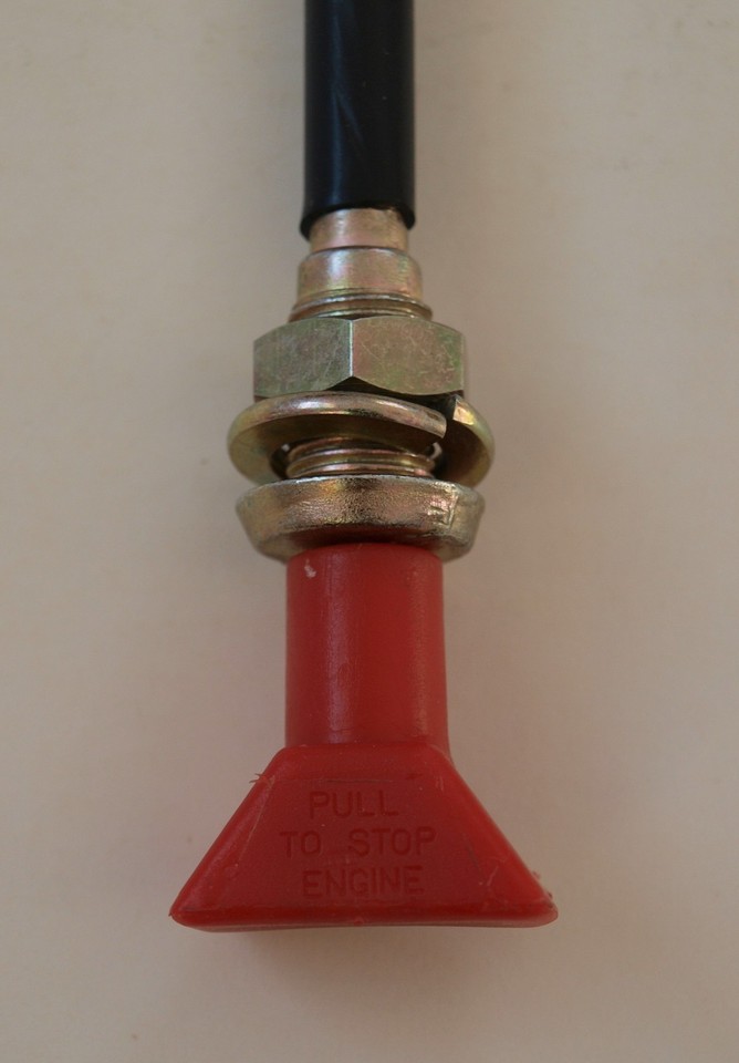 Stop/Shut-Off Cable for Ford Tractor TW5/10 TW15 TW20 TW25 TW30 TW35 ...