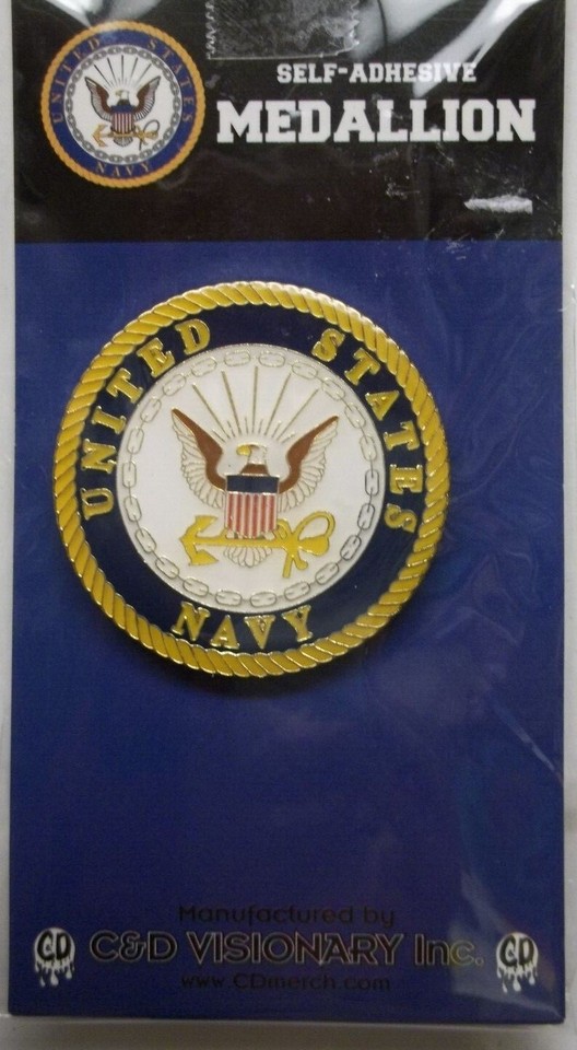 Military Medallions Fire Fighter Medallion Self Adh Army Navy Marines ...