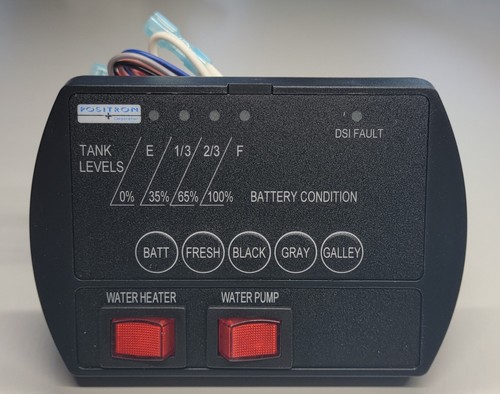 Positron RV Systems Monitor Panel 4x Tanks + Battery + Pump + Heater On ...