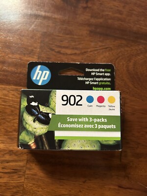 GENUINE FRESH NEW HP 902 3-Color Ink Cartridges CMY 3 Pack Exp 2025 ...