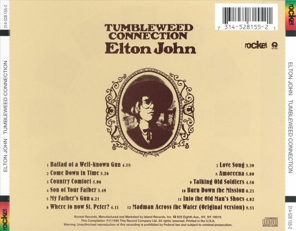 Conexao De Elton John Tumbleweed Tumbleweed Connection': Country Rock