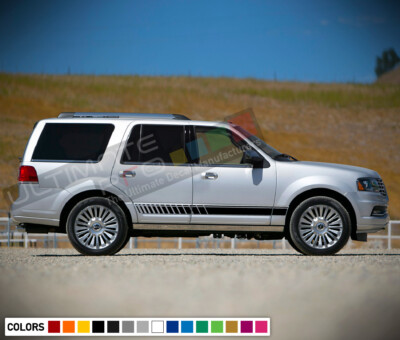 Stickers Decal for Lincoln Navigator Stripes lip side carbon bumper ...