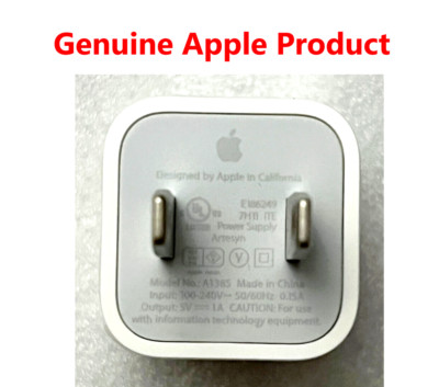 NEW Genuine Apple 5W USB-A Power Adapter for iPhone, iPad, iPod, Apple ...