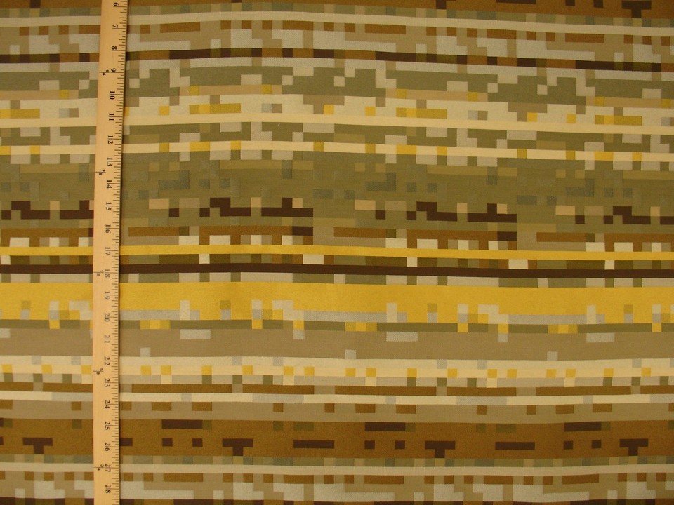 Maharam Anagram Hush Contemporary yellow and tan brown Upholstery ...