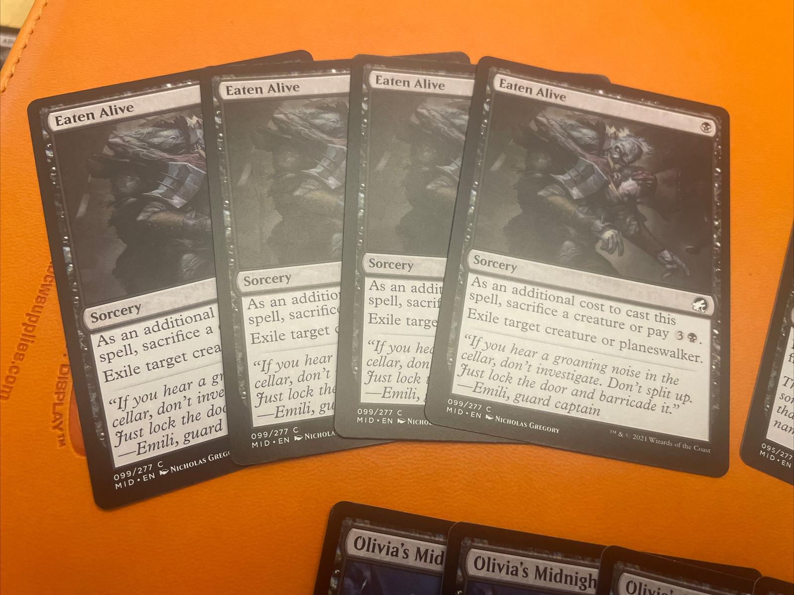 MTG - 4x Eaten Alive, 4x Defenestrate, 4x Olivia’s Midnight Ambush - NM ...