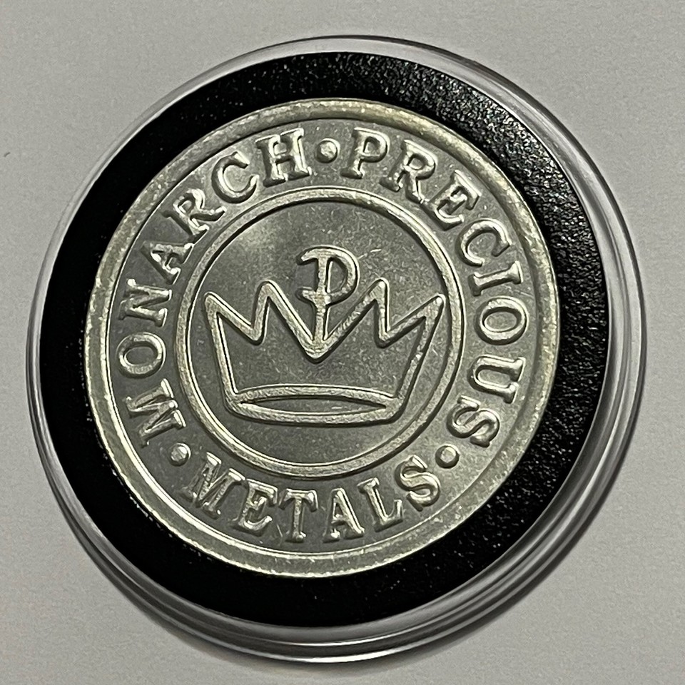 Monarch Silver Buck Collector Coin 1 Troy Oz .999 Fine Silver Medal ...