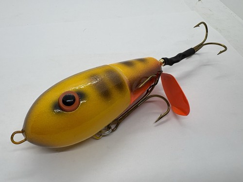 8" Lake X Lures Fat Bastard Custom Baby Duck Topwater Prop Bait Musky ...