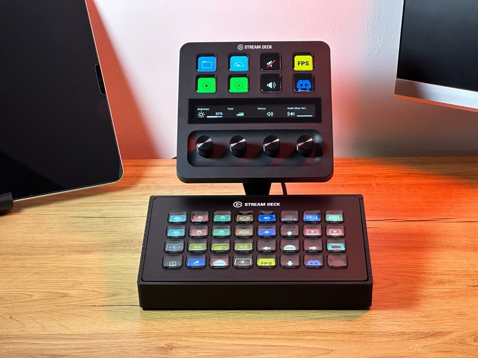 Dual Stand (Stands Only) for Stream Deck XL, and Stream Deck Plus, MK2 ...