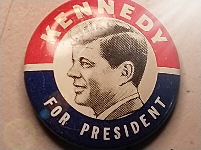 Rare Vintage 1960 JFK KENNEDY Political Campaign Pin Election Pinback ...