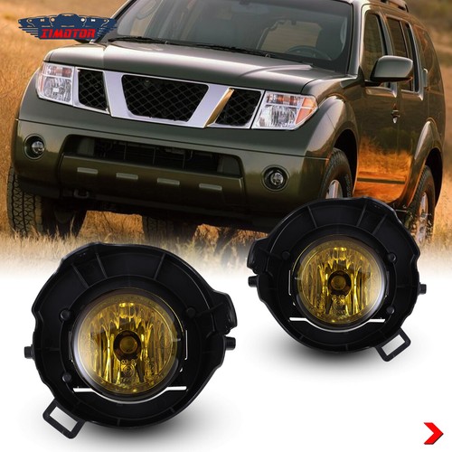 Fog Lights For 2005-2019 Nissan Frontier/Pathfinder Yellow Lens Left ...