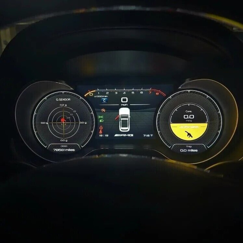 For Mercedes R/ML/GL-Class W251 X164 W164 Digital Instrument Cluster ...