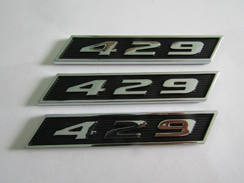 429 ENGINE SIZE HOOD SCOOP FENDER BODY EMBLEMS FITS FORD LINCOLN ...