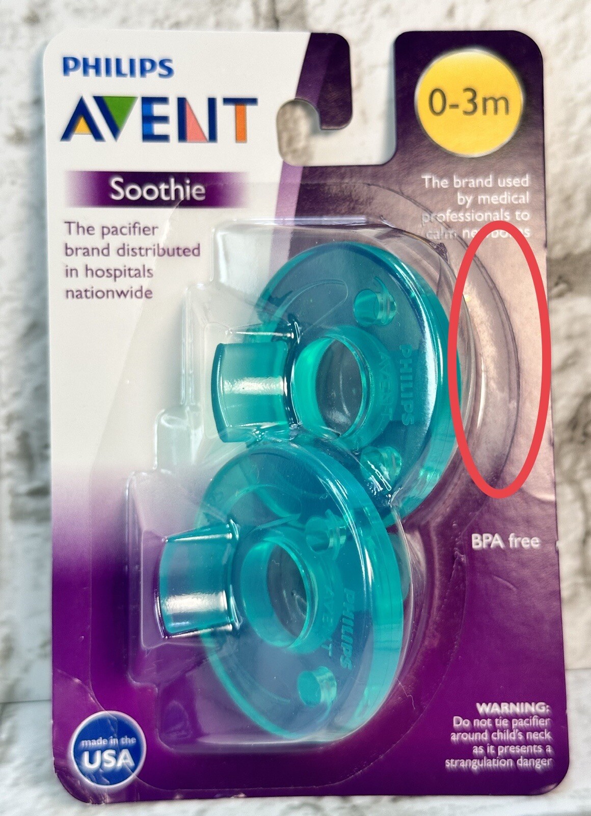 Phillips Avent Soothie Pacifier 0-3 Months Green BPA Free 2 Count NEW ...