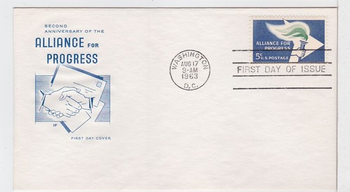 TurtlesTradingPost- Alliance For Progress- 1963 - #1234 FDC Farnam ...