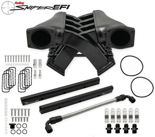 Holley Sniper EFI 822242 Fabricated Dual Plenum Intake Manifold 102mm ...