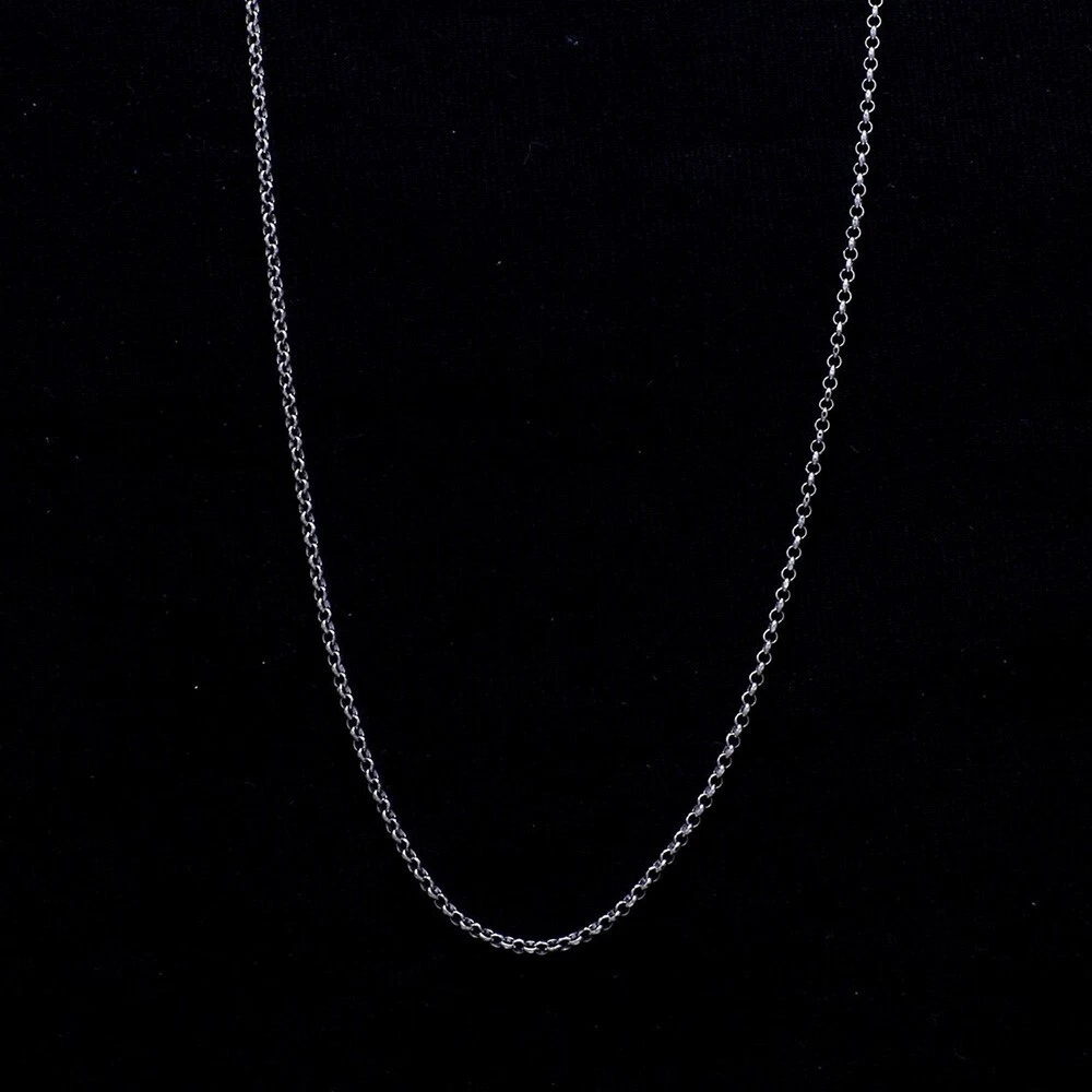 12 Pack Silver Plated 2mm Curb Chain Necklace 17-3/4 Inch