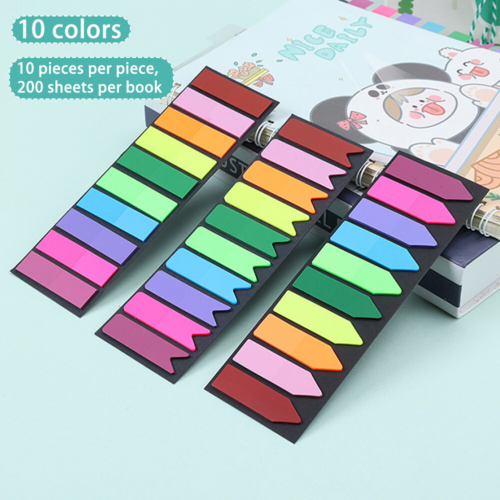 800pcsBookmark Home Office Student 3 Types Index Tab Writable Reusable ...