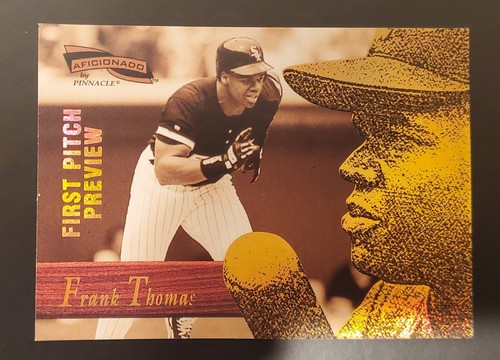 1996 Pinnacle Aficionado First Pitch Preview #59 Frank Thomas -RARE ...