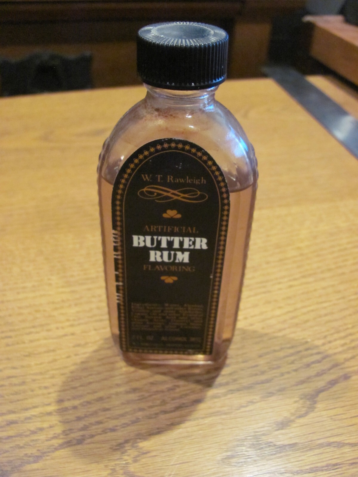Vintage W. T. Rawleigh Artificial Butter Rum Flavoring 2 oz. Clear ...