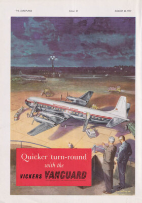 BEA Vickers Vanguard airliner / Hunting Percival Pembroke ad 1957 | eBay