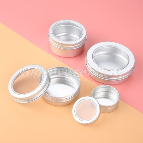 5pcs 25g/60g/80g/100g Cosmetic Jar Pot Cream Lip Balm Bottle Container ...