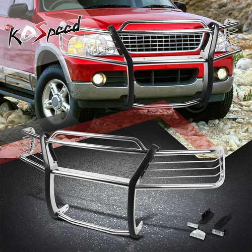 Chrome SS Front Bumper Protector Brush Grille Guard for 02-05 Ford ...