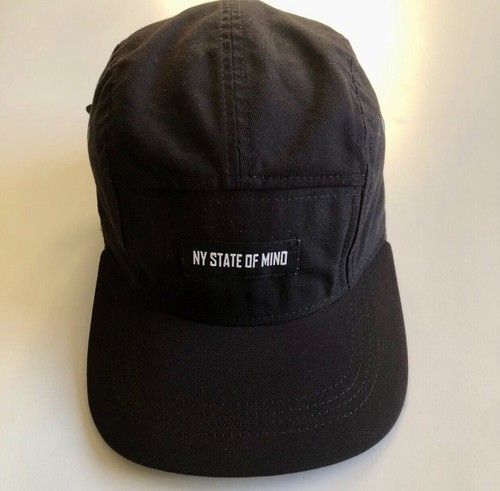 NY State Of Mind 5-Panel Baseball Cap Hat Mens Black One Size ...