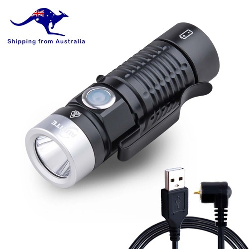 AULITE EDC Flashlight 500 Lumen Magnetic Rechargeable Portable Daily Use Outdoor | eBay
