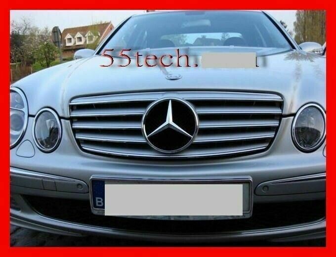 Mercedes W211 Grill E320 E500 E55 Grille E350 AMG Silver 2003 2004 2005 ...