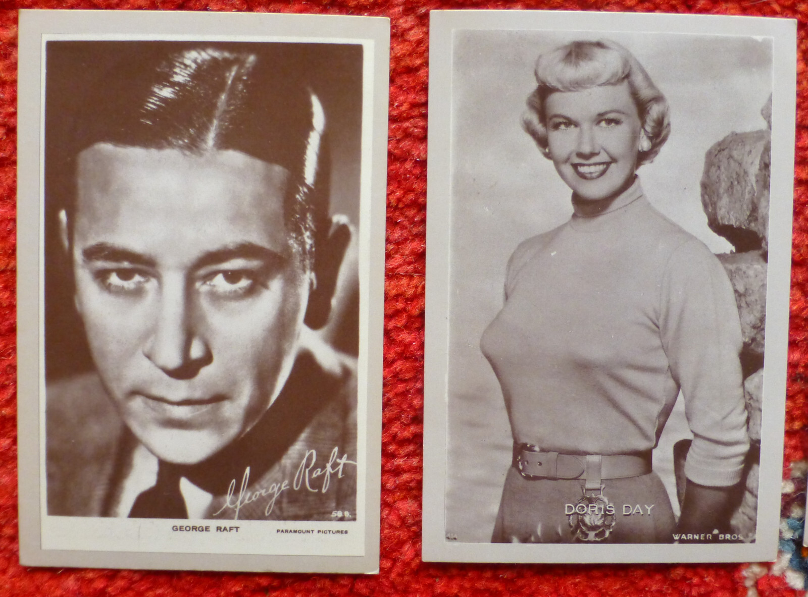 Vintage Holywood Actors Post Cards Nostalgia James Stewart Doris Day ...