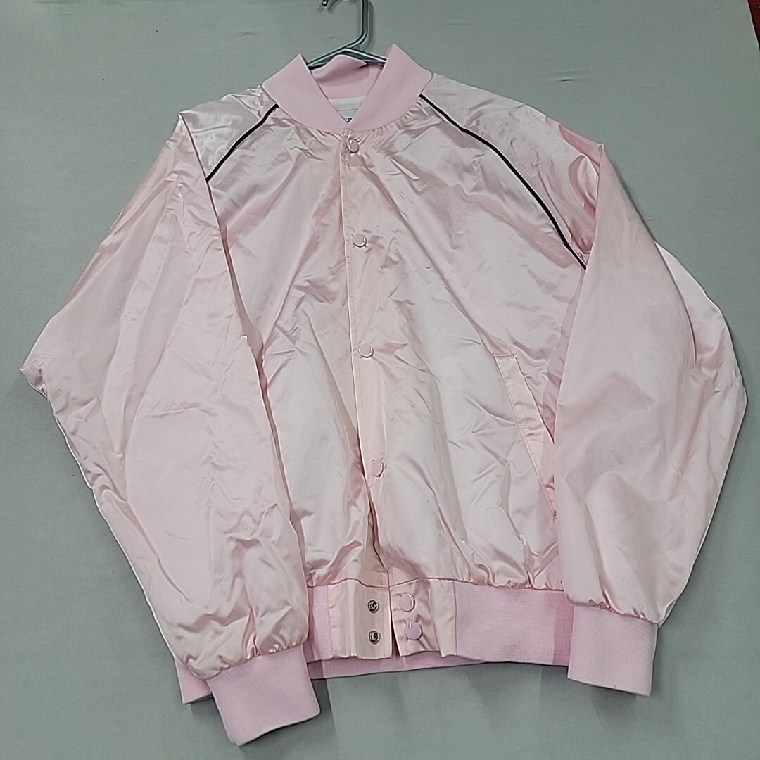 Vintage Grease Charades Pink Ladies Satin Jacket Size… - Gem