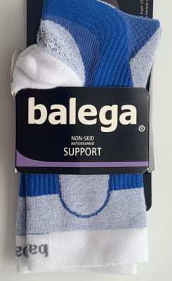 BALEGA SUPPORT PALACE BLUE & WHITE QUARTER SOCKS SMALL MEN 4.5-6.5 WOMEN 6-8 | eBay
