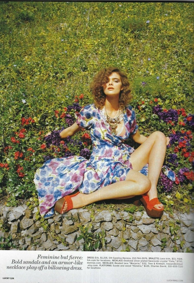 Lucky Magazine Fergie Flattering Style Haircare Perfect Skin Dress ...