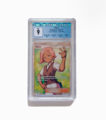 2017 Pokemon TCG Sun & Moon 146/149 Full Art Trainer Ilima CGC 9 MINT ...