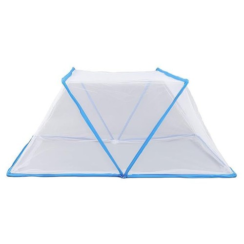 Bottomless Folding Blue Mosquito Net - Portable Insect Protection Gear ...